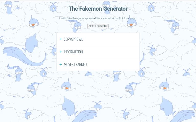 The Fakemon Generator