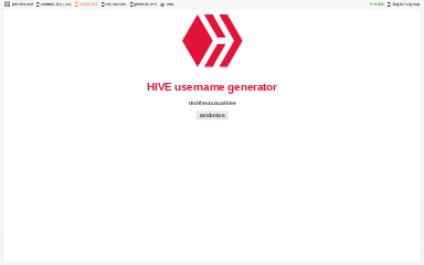 HIVE username generator