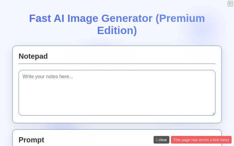 Fast AI Image Generator (Premium Edition)