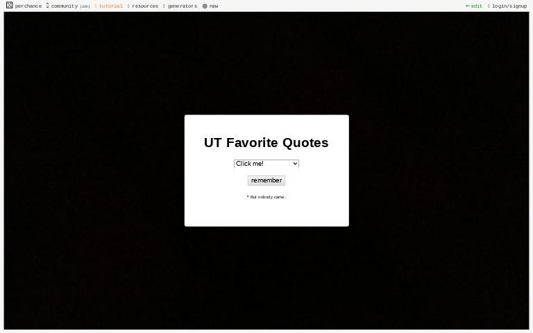UT Favorite Quotes ― Perchance Generator