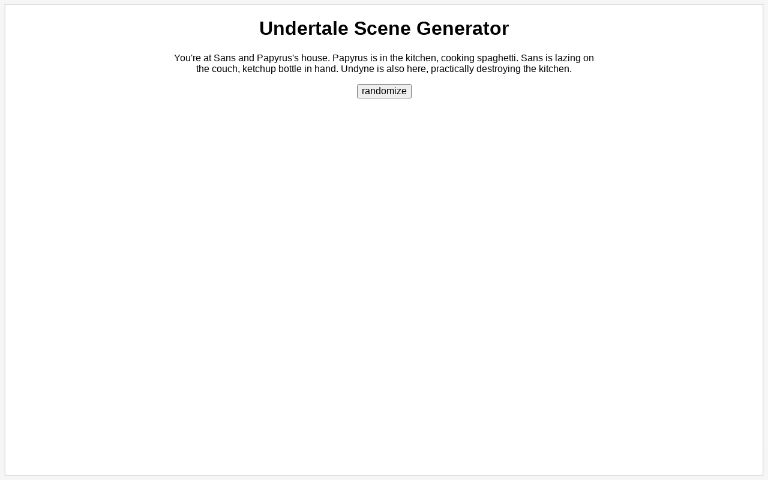 Undertale Scene Generator