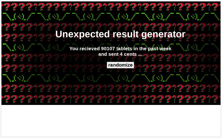 Unexpected Result Generator 
