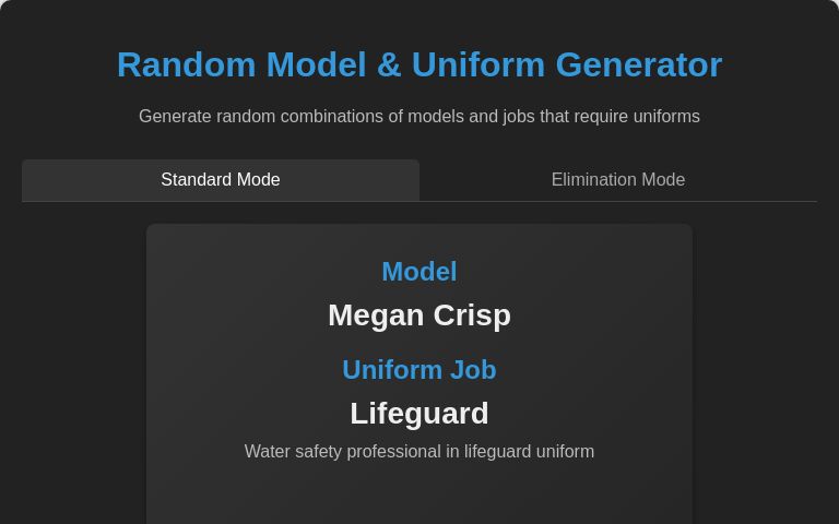 Random Model & Uniform Generator