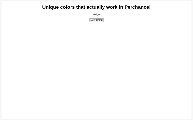 Unique colors that actually work in Perchance! ― Perchance Generator