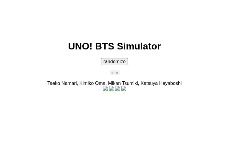 UNO! BTS Simulator ― Perchance Generator