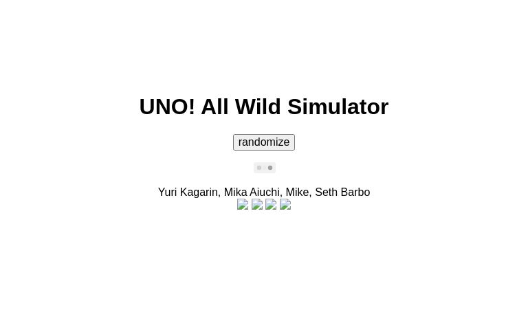 UNO! All Wild Simulator ― Perchance Generator