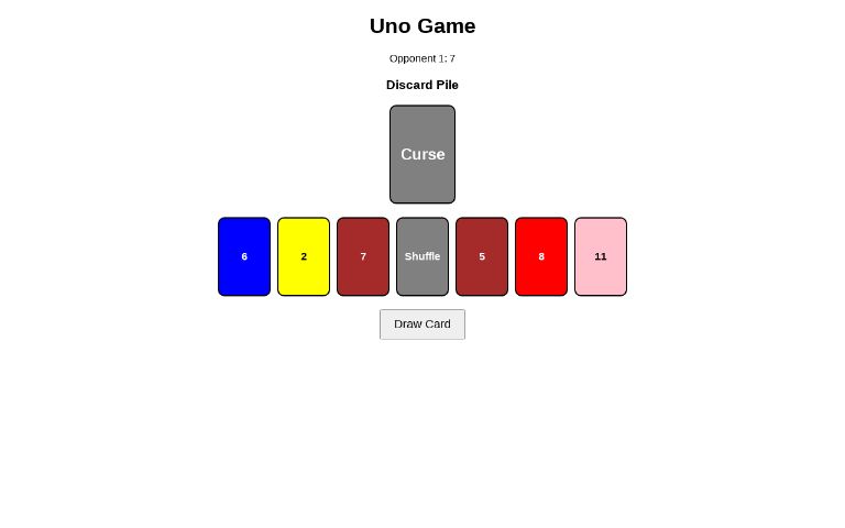 Uno Game ― Perchance Generator