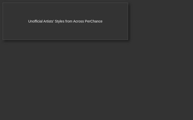 Unofficial Artists Styles ― Perchance Generator