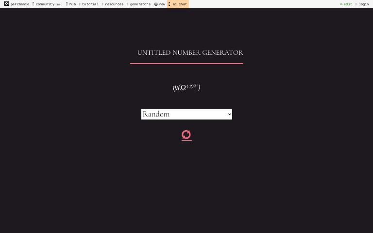 Untitled Number Generator