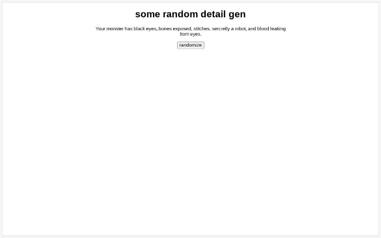 some random detail gen