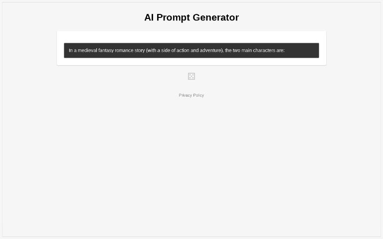 AI Prompt Generator