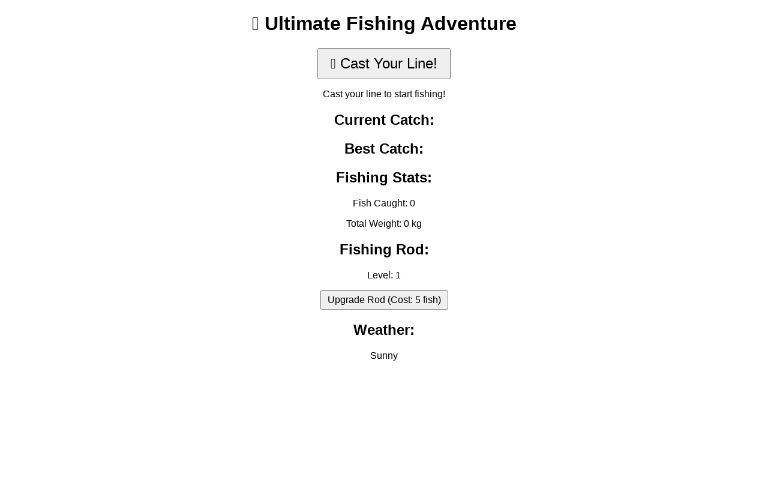 🎣 Ultimate Fishing Adventure ― Perchance Generator