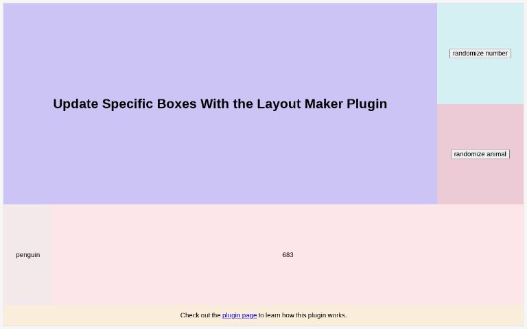 Update Specific Boxes With the Layout Maker Plugin