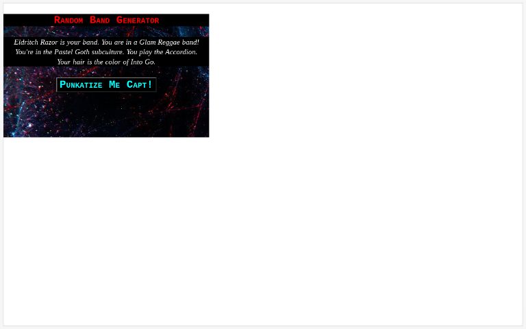 Random Band Generator