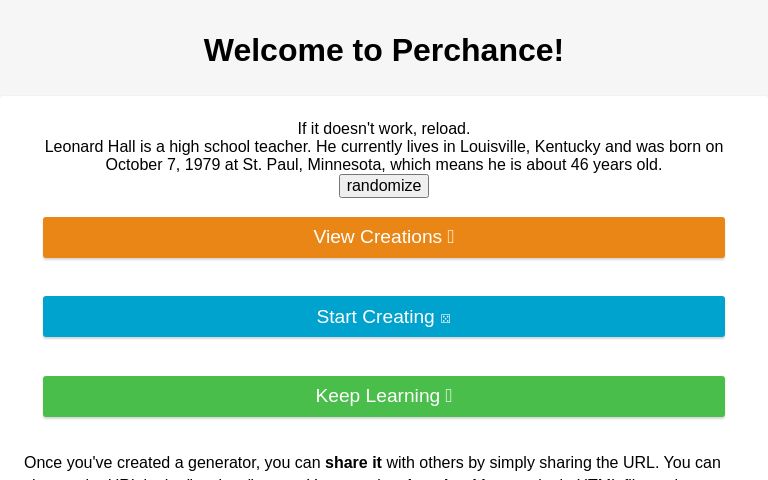 Create a Random Generator