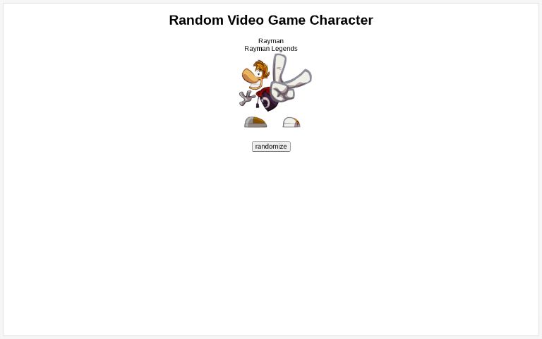Random Video Game Character ― Perchance Generator