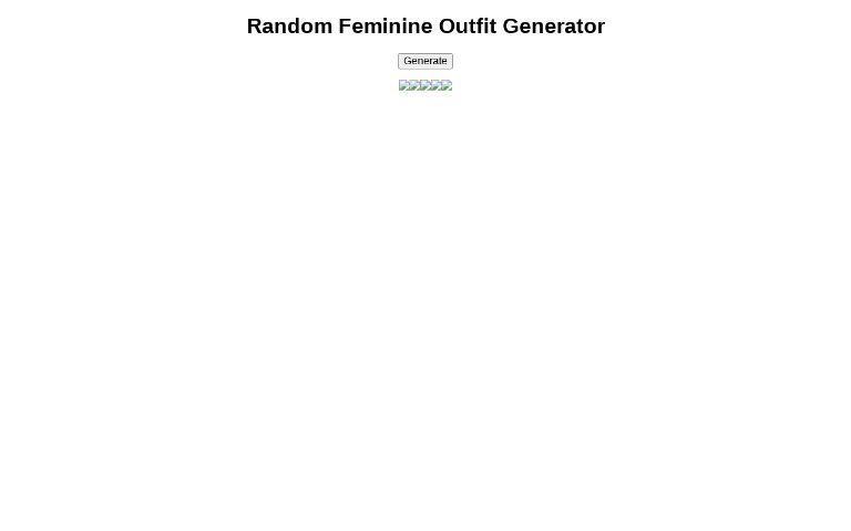 Random Feminine Outfit Generator