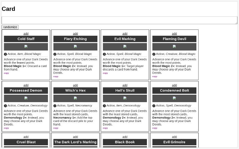 Card ― Perchance Generator