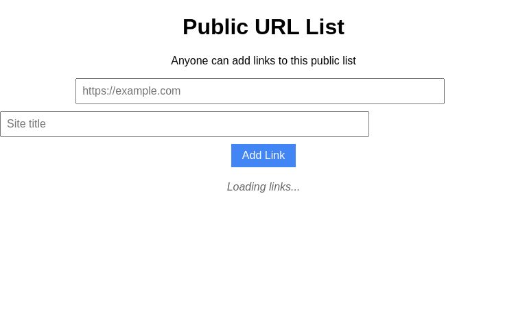 Public URL List ― Perchance Generator