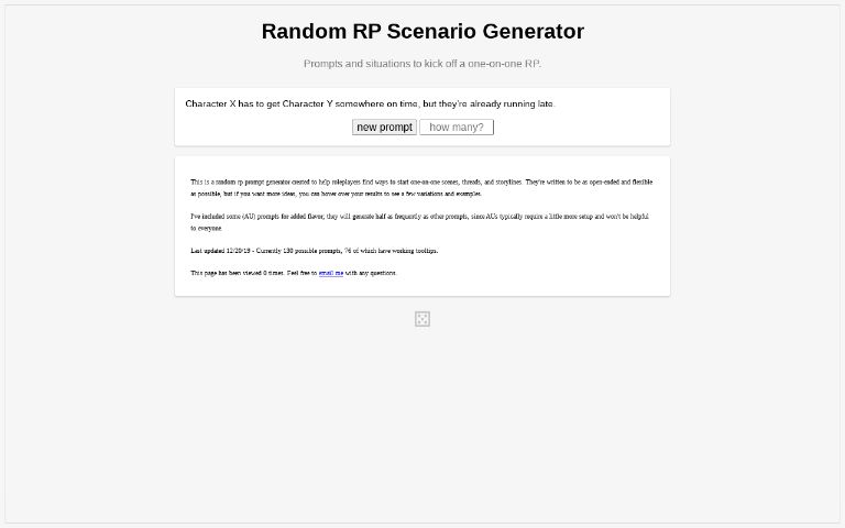 Random RP Scenario Generator