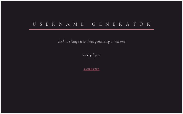 username generator
