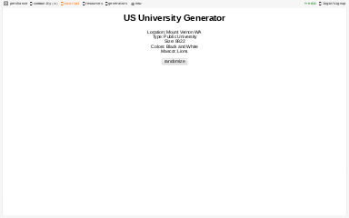 US University Generator