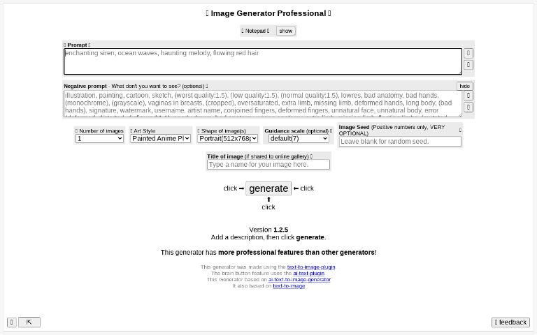 Free No Limit AI Image Generator (Text to Image)