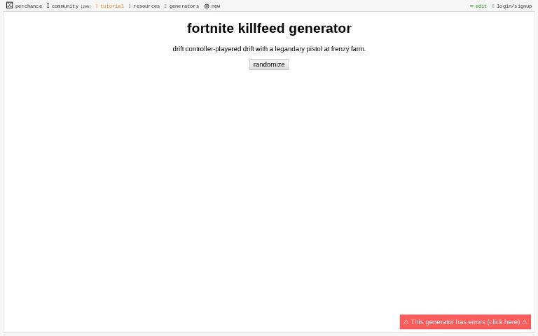 fortnite killfeed generator