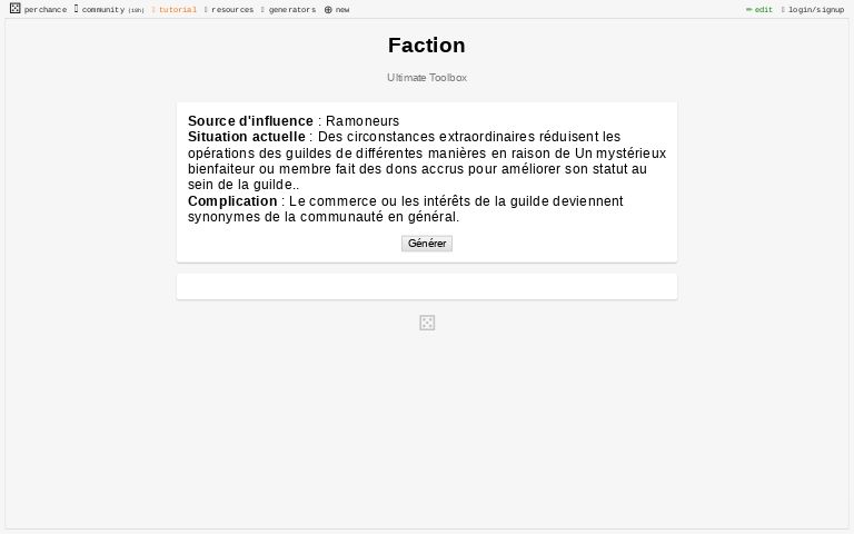Faction ― Perchance Generator