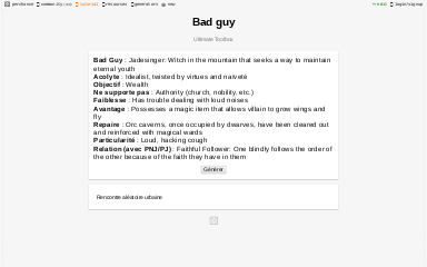 Bad guy ― Perchance Generator