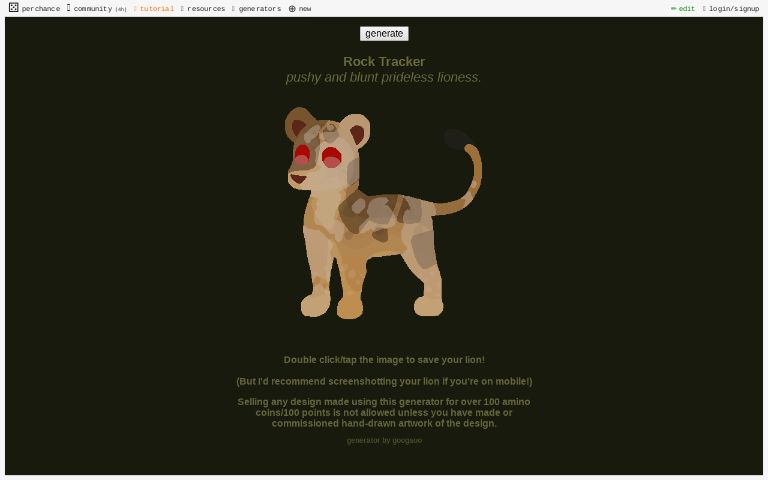 My Pride Oc Maker ― Perchance Generator