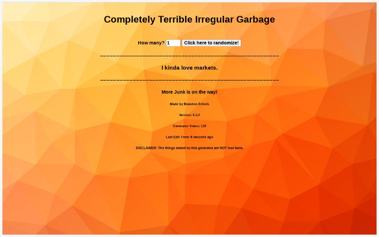 How many? Click here to randomize