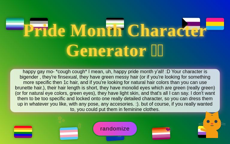 Pride Month Character Generator 🏳️‍🌈