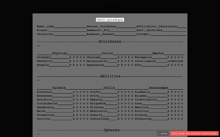 Mage ― Perchance Generator