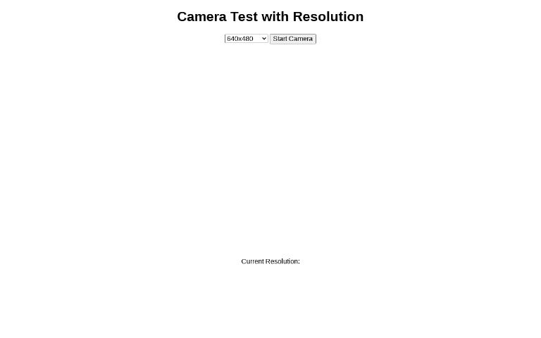 Camera Test with Resolution ― Perchance Generator