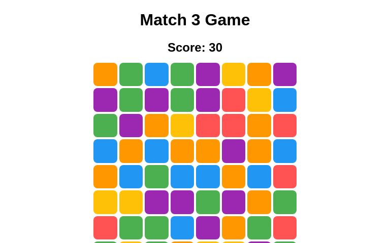 Match 3 Game ― Perchance Generator