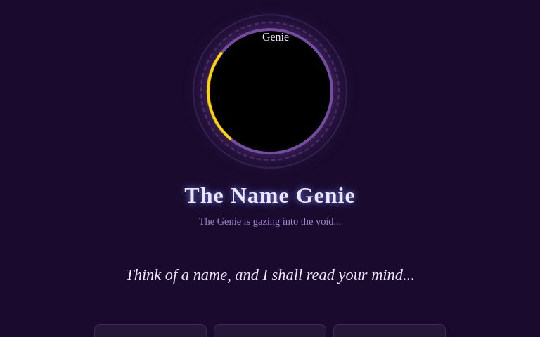 The Name Genie ― Perchance Generator