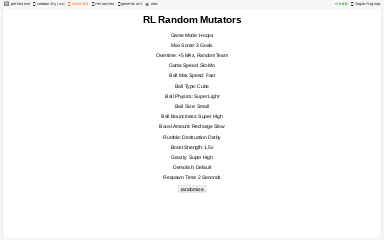RL Random Mutators ― Perchance Generator