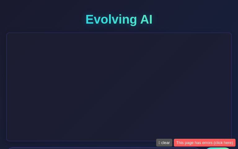 Evolving AI ― Perchance Generator
