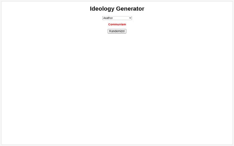 Ideology Generator