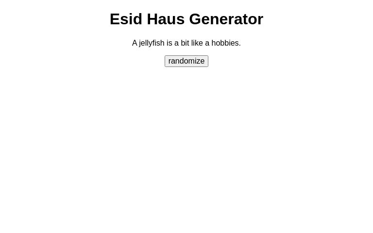 Esid Haus Generator