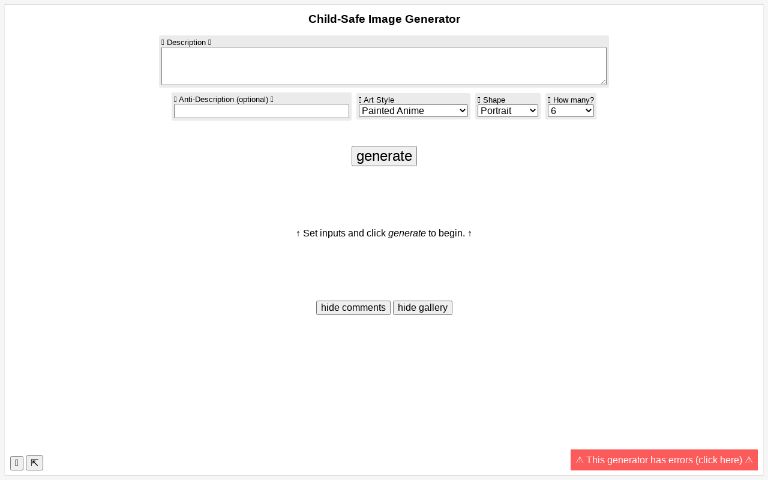 Child-Safe Image Generator
