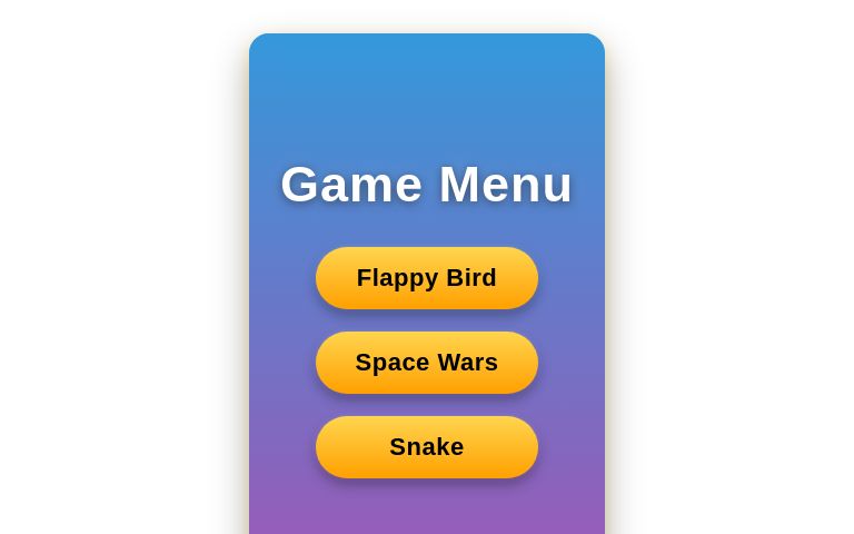 Game Menu ― Perchance Generator