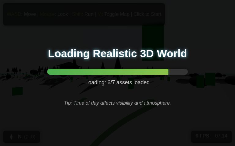 Loading Realistic 3D World ― Perchance Generator