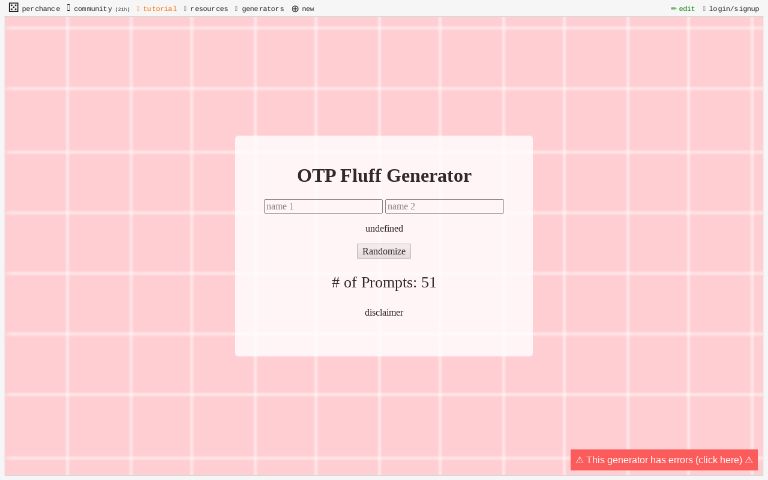 OTP Fluff Generator