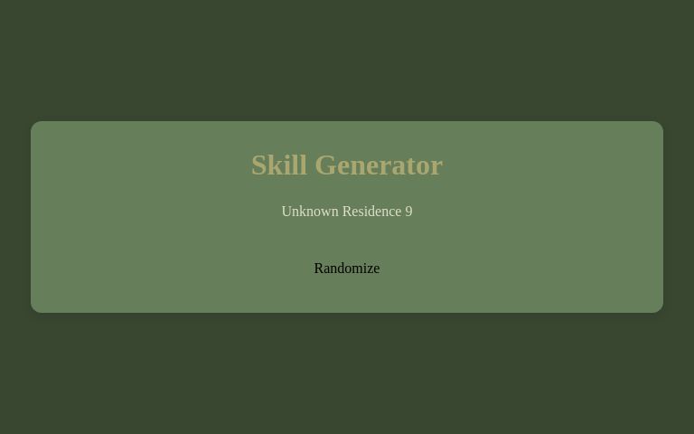 Skill Generator