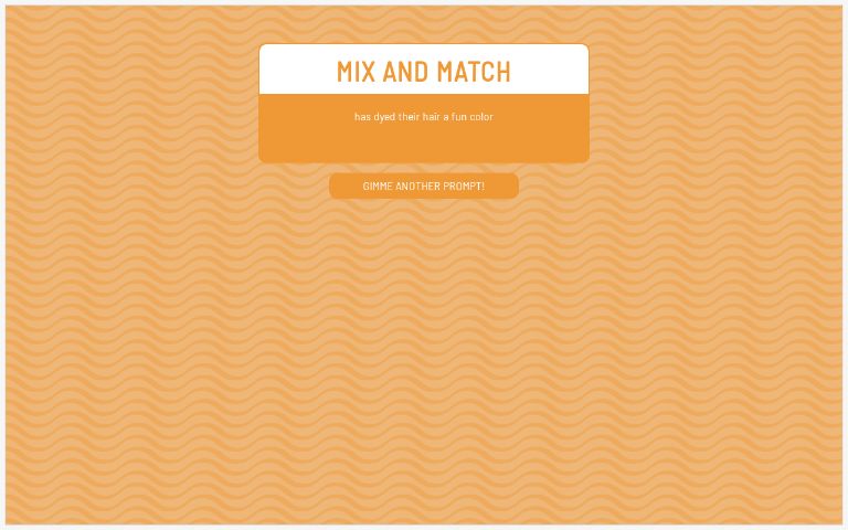 Mix and Match ― Perchance Generator