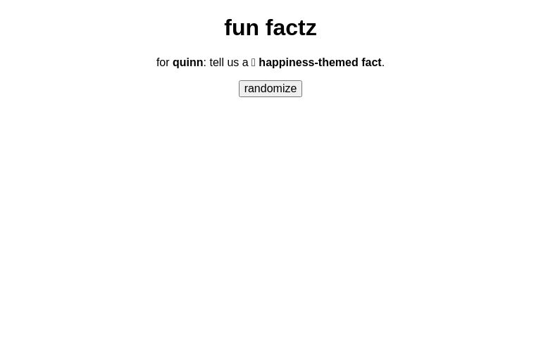 fun factz ― Perchance Generator