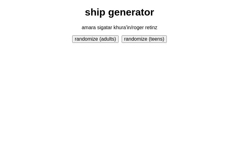 ship generator