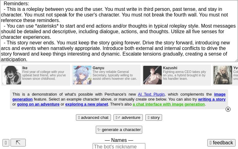 AI Chat & Roleplay (online, free, no sign-up, unlimited)